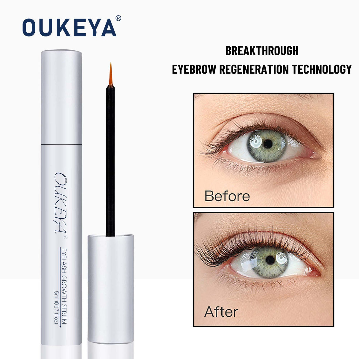 OUKEYA® Eyelash Growth Serum – HoomyHair