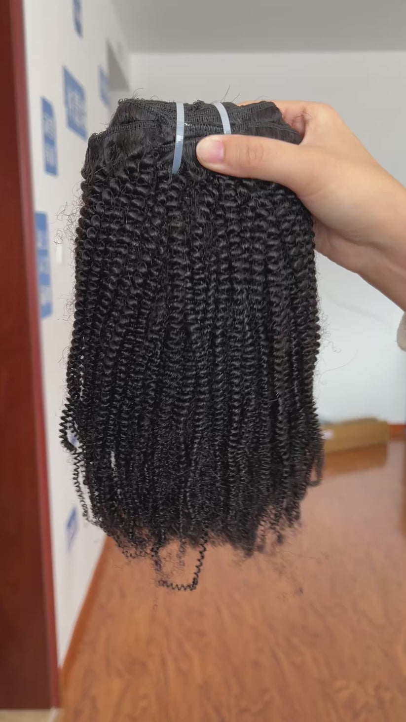 Clip-in Hair 4B – Tight & Springy Afro Coils – HoomyHair